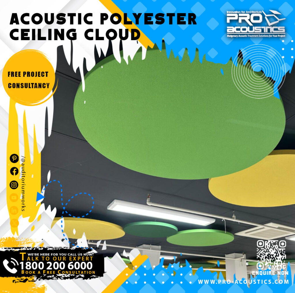 Acoustic Polyester Ceiling Cloud - Sound Proofs