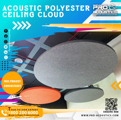 Acoustic Polyester Ceiling Cloud - Sound Proofs