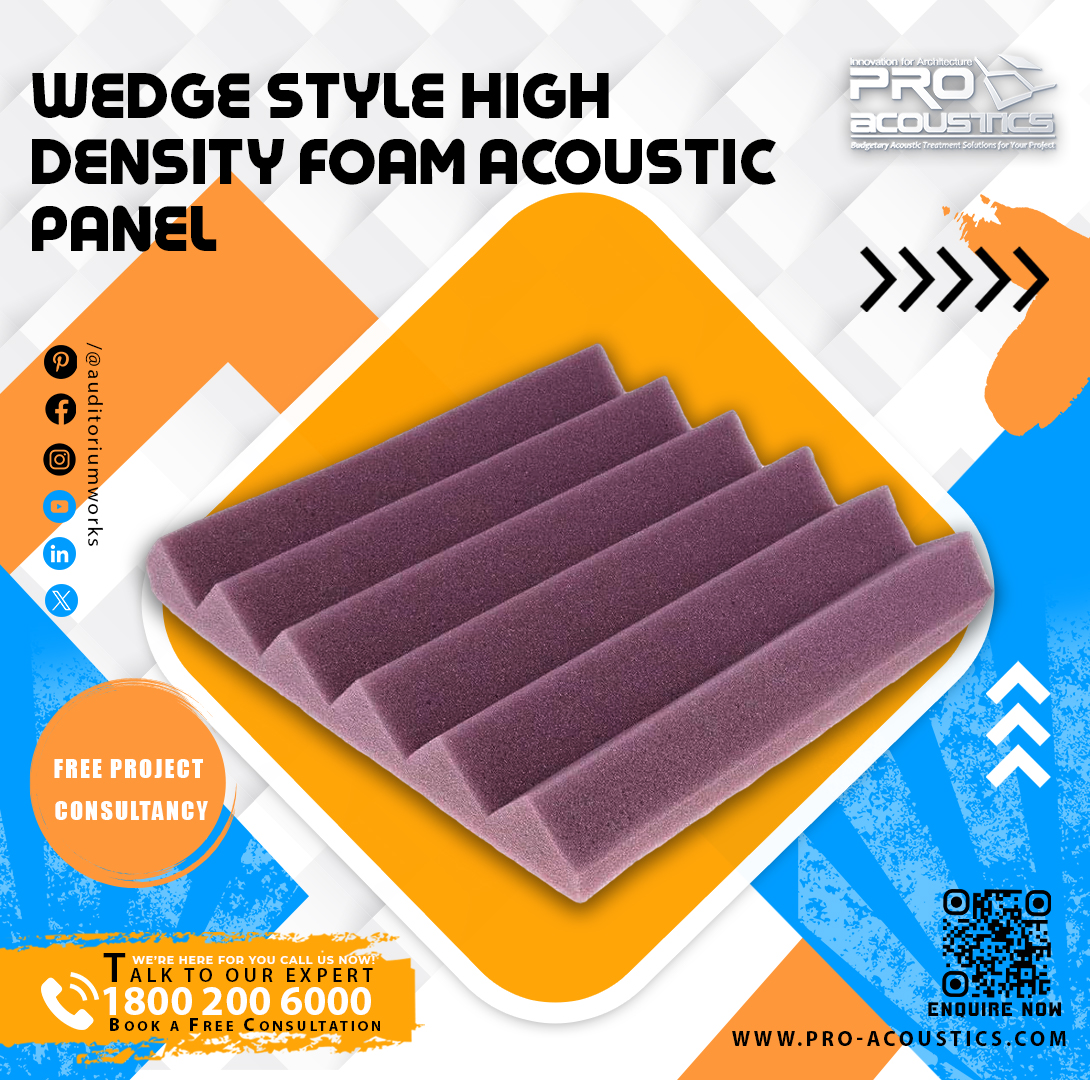 Wedge style foam Acoustic panel - Sound Proofs