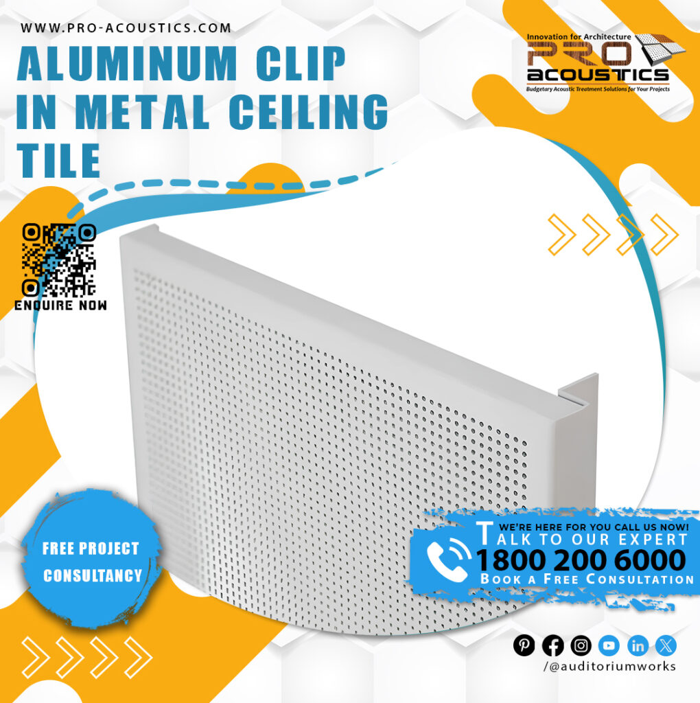 Clip in Metal Grid Ceiling Tile - Sound Proofs